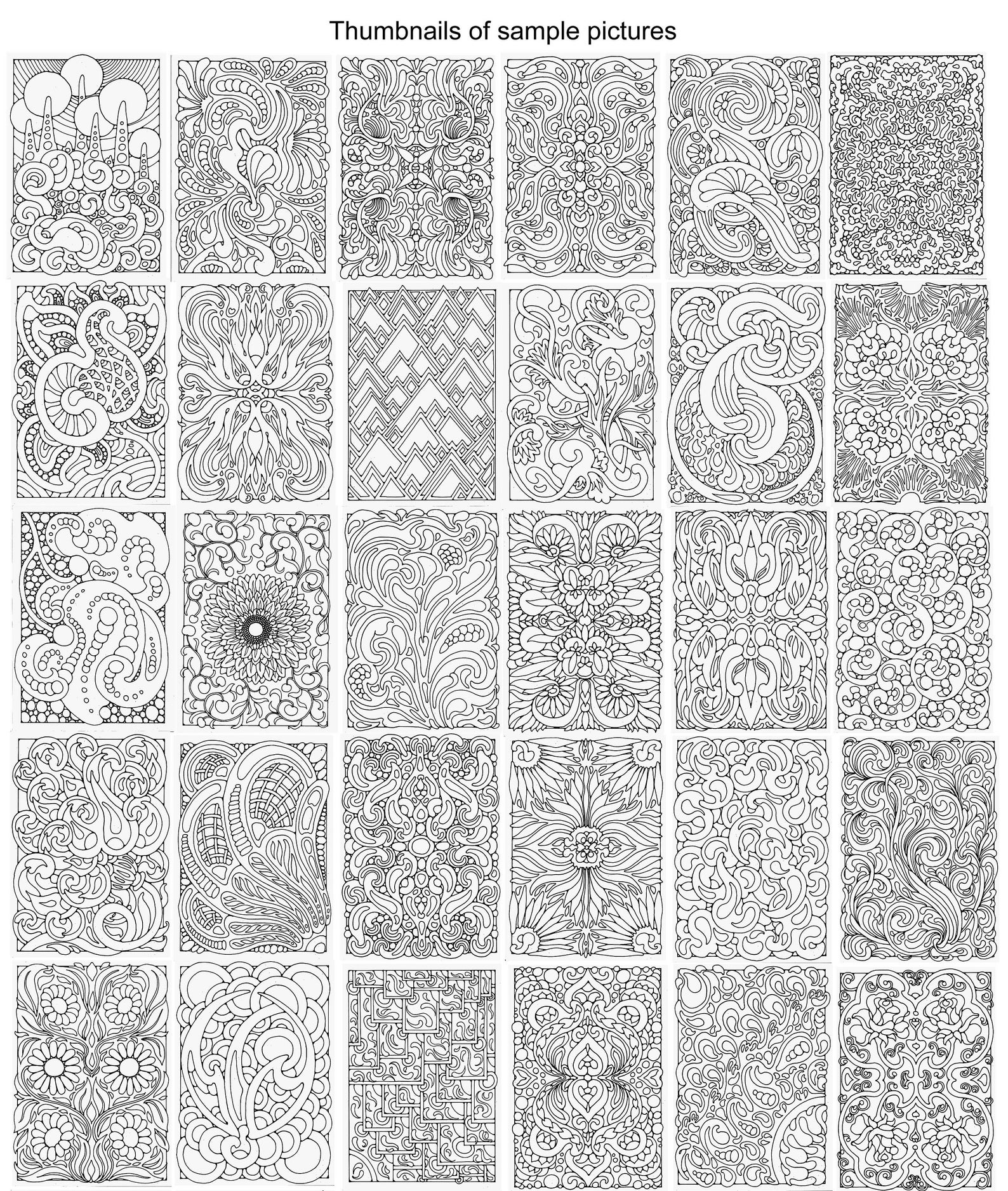 Decorative Designs to Colour In. 62 Different Pages to Download and ...