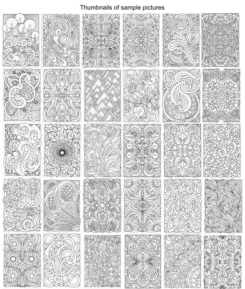 Decorative Designs to Colour In. 62 Different Pages to Download and ...