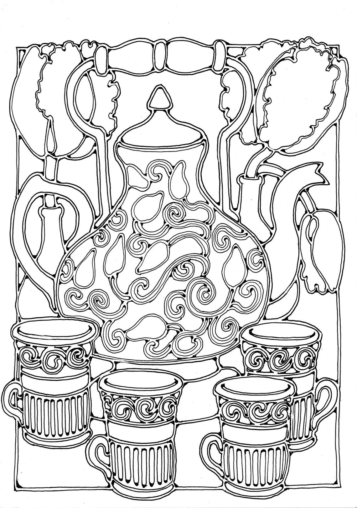 100 Batik Style Pictures to Colour - Etsy