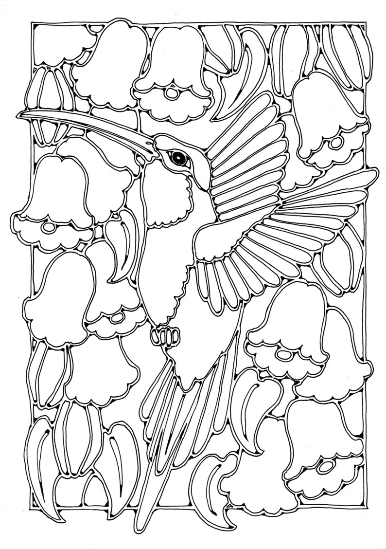 100 Batik Style Pictures to Colour - Etsy