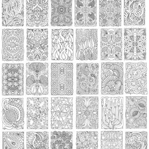 Patterns to Colour In. 62 Different Pages to Download and Print Out. - Etsy