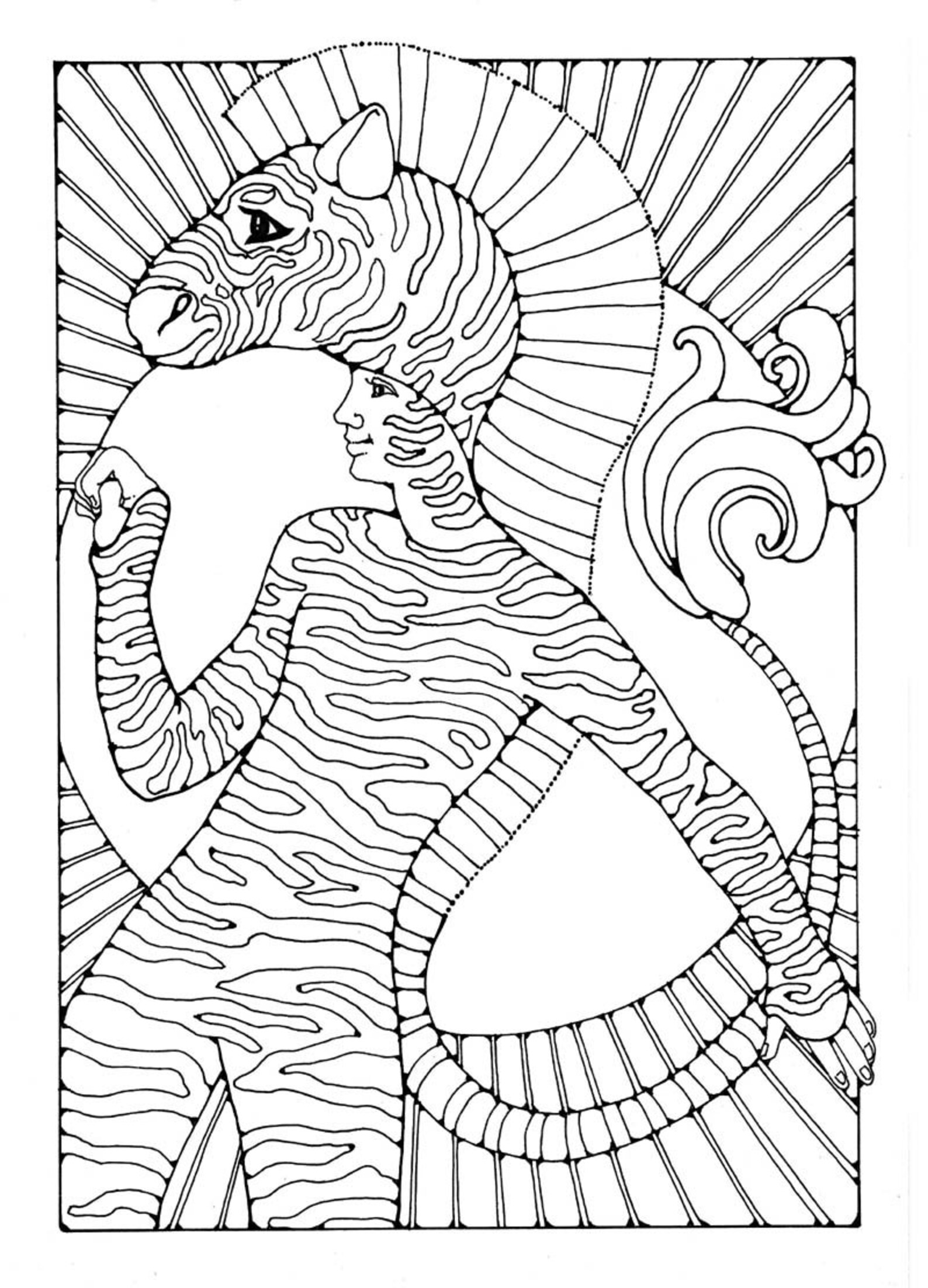 A Colouring Book of Carnival Costumes in US Letter Format, 62 Different ...