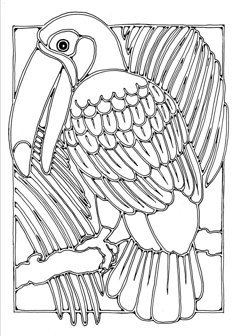 100 Batik Style Pictures to Colour - Etsy