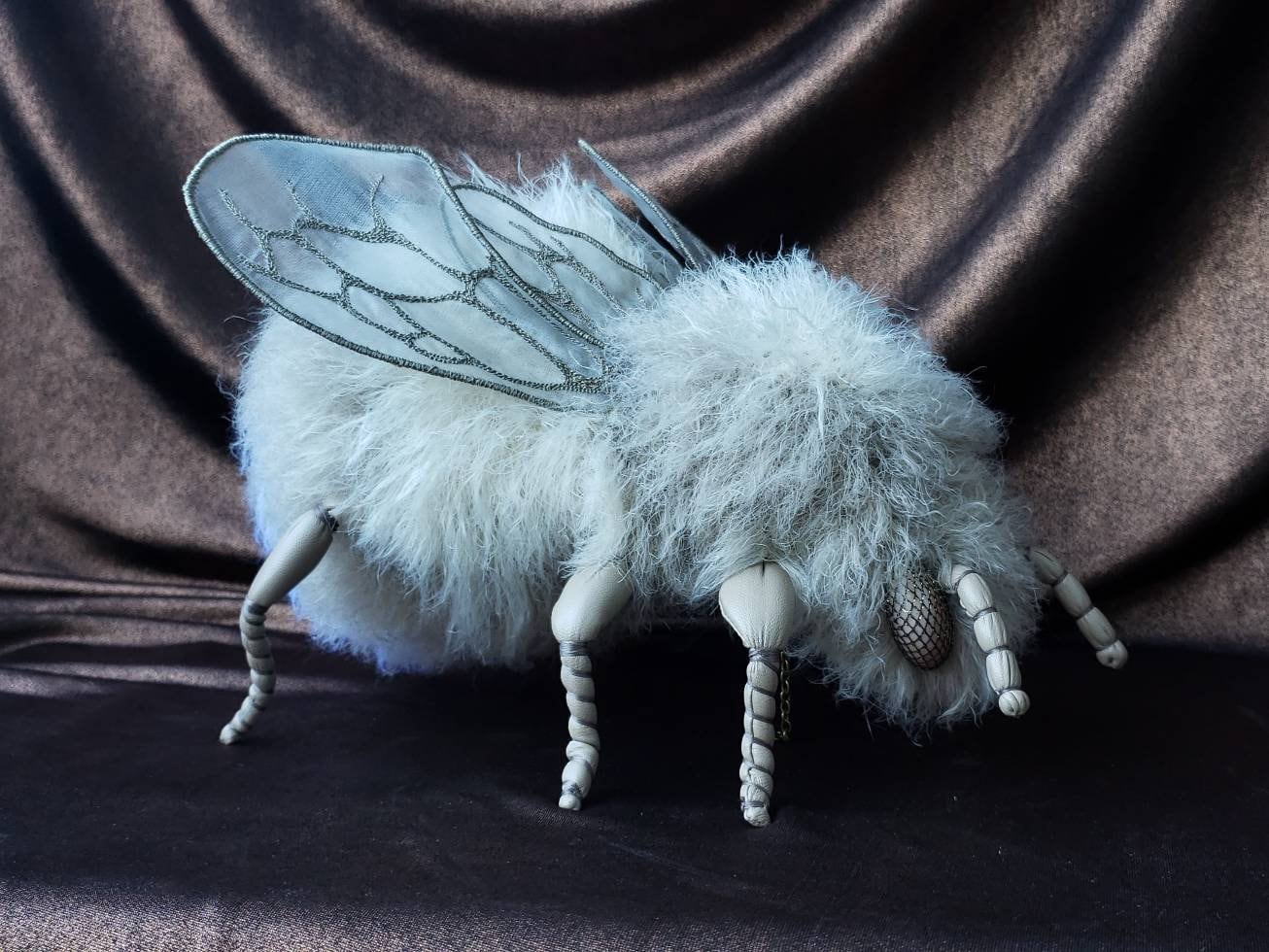 Albino Bumblebee Soft Textile Sculpture Hanging Home Decor - Etsy
