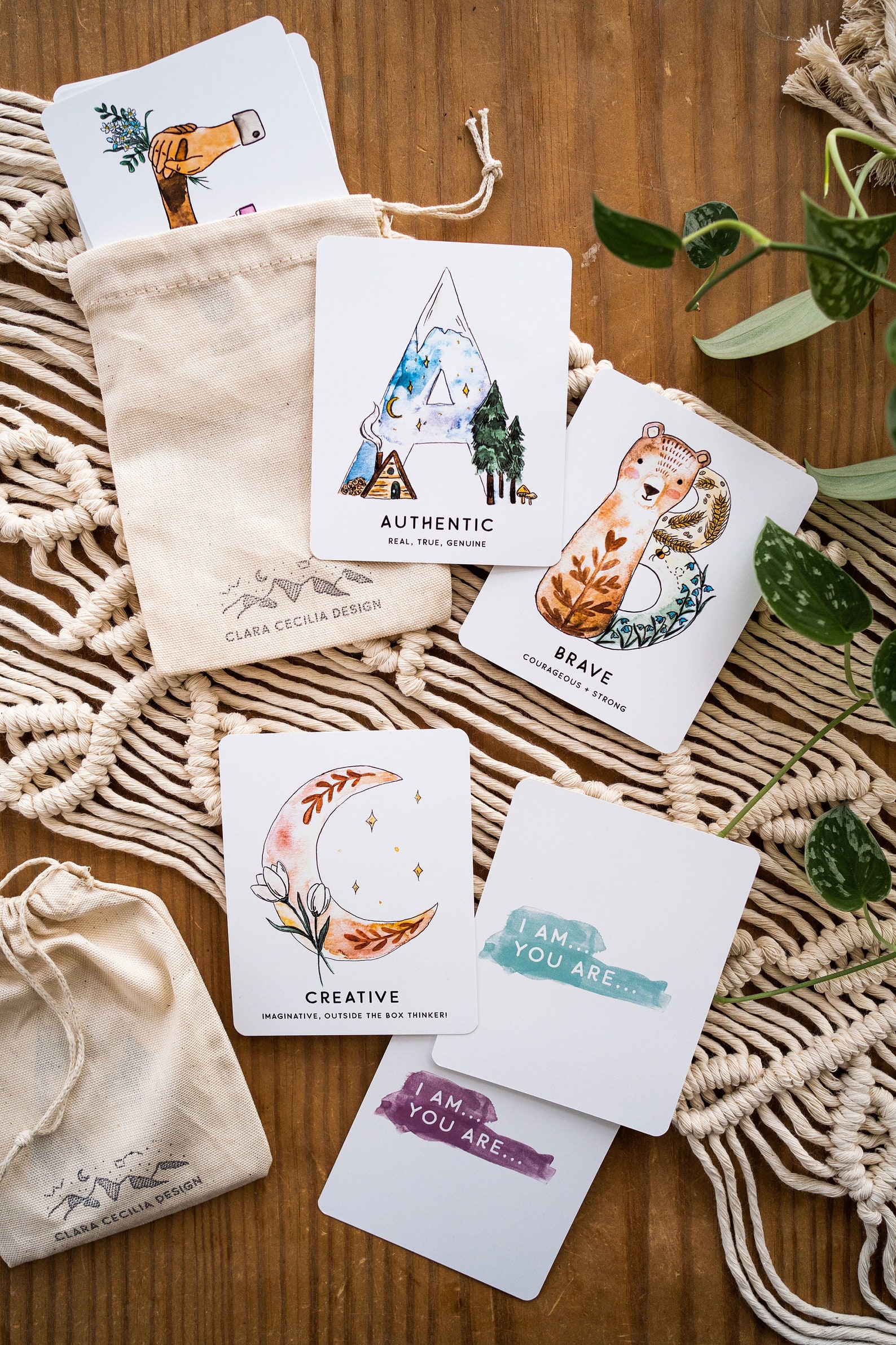 Affirmation Alphabet Flashcards ABC Flashcards Nursery | Etsy