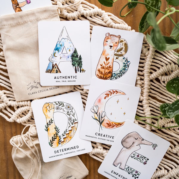 Alphabet Flashcards - Etsy