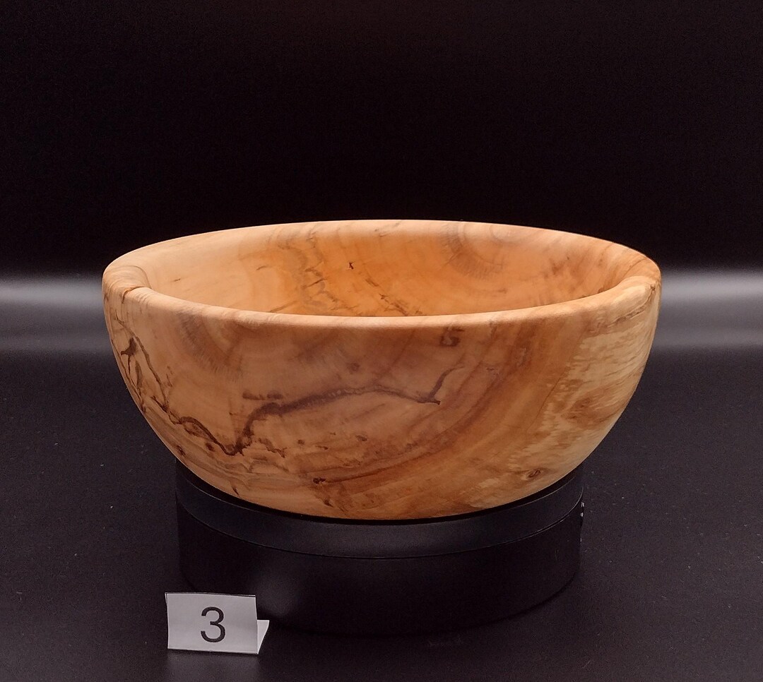 Austree Willow Wood Bowl, 7" Lathe Turned Rustic Wooden Decor, Artistic ...