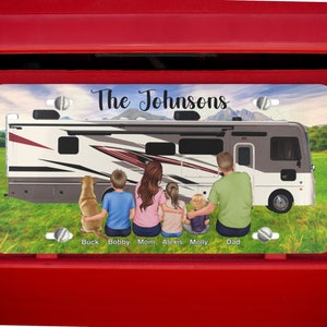 Personalized Camper License Plate: Custom RV Family Camping Gift - Etsy