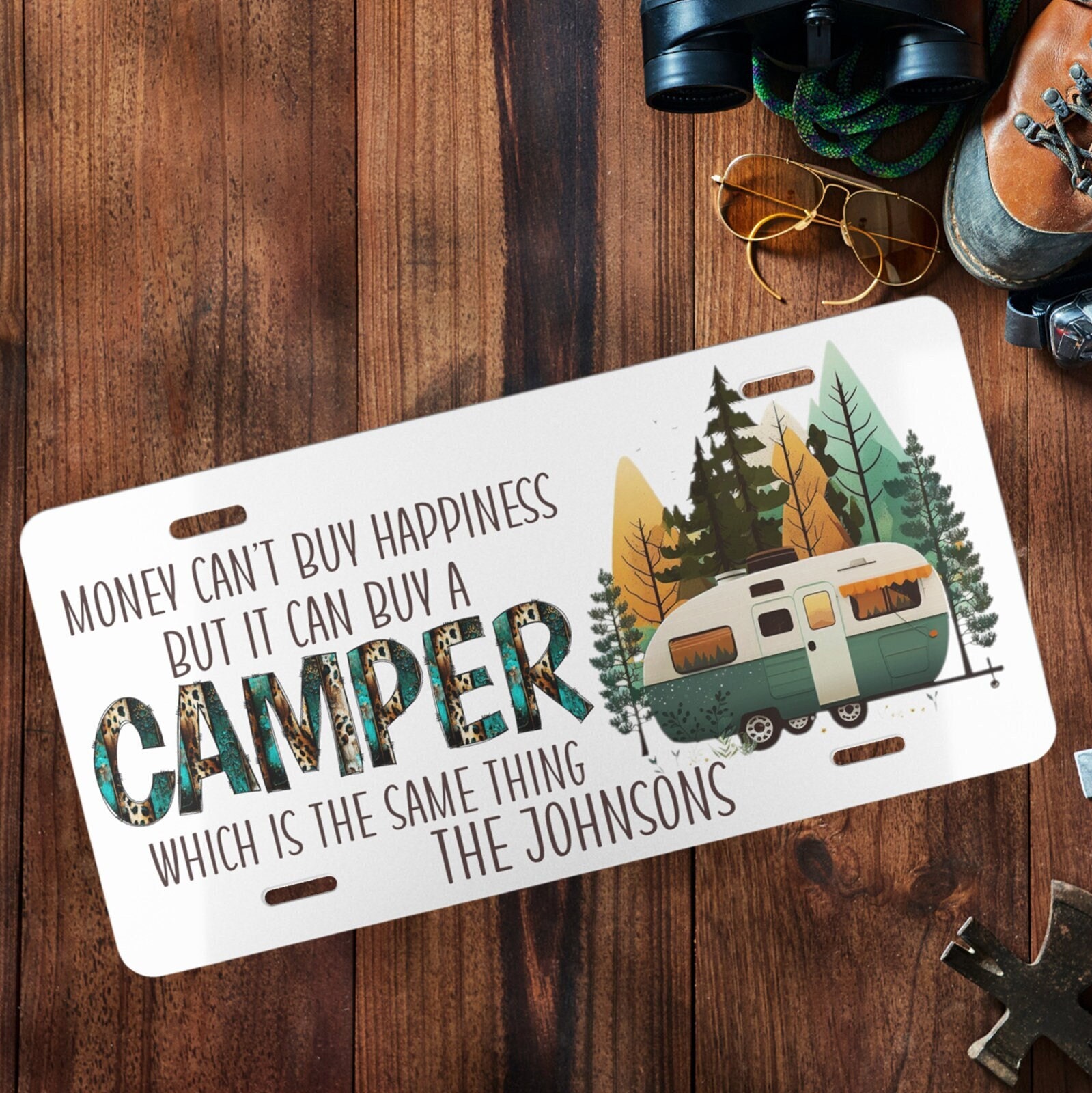 Personalized Camper License Plate: Funny RV Vanity Plate - Etsy