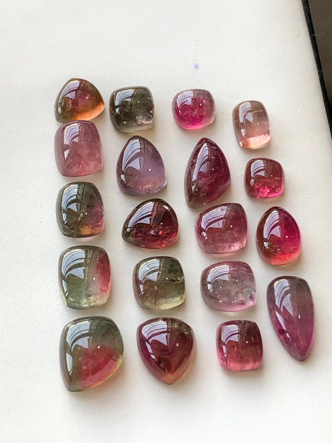 Tourmaline Cabochons 50 Carats From Afghanistan Flat Back Perfect for ...