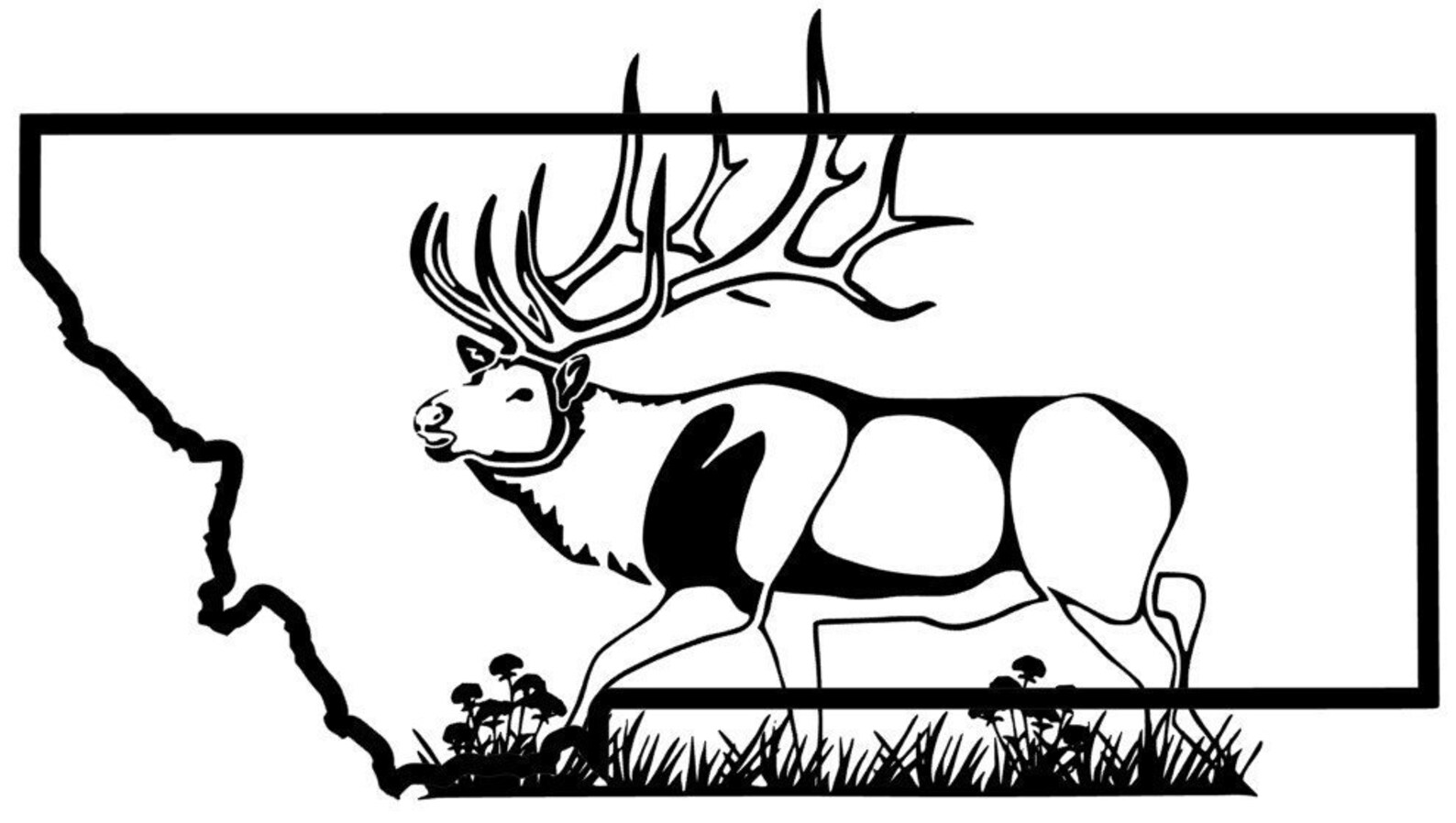 Montana Bugling Elk .svg .pdf .png - Etsy