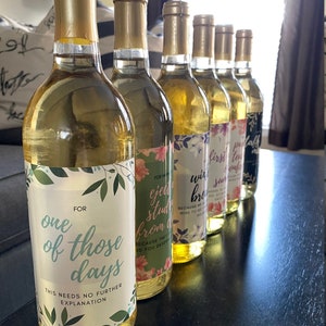 6 Teacher Appreciation Wine Labels and Stickers, Back to School ...