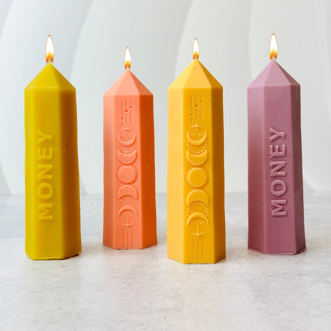 Moon Phase Candle Mold, Crystal Intention, Witchcraft Wiccan Mould - Etsy