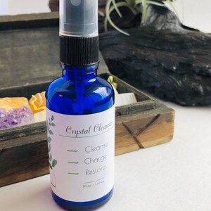 Crystal Infused Cleansing Spray / Smudge Spray / Sage Spray /crystal ...