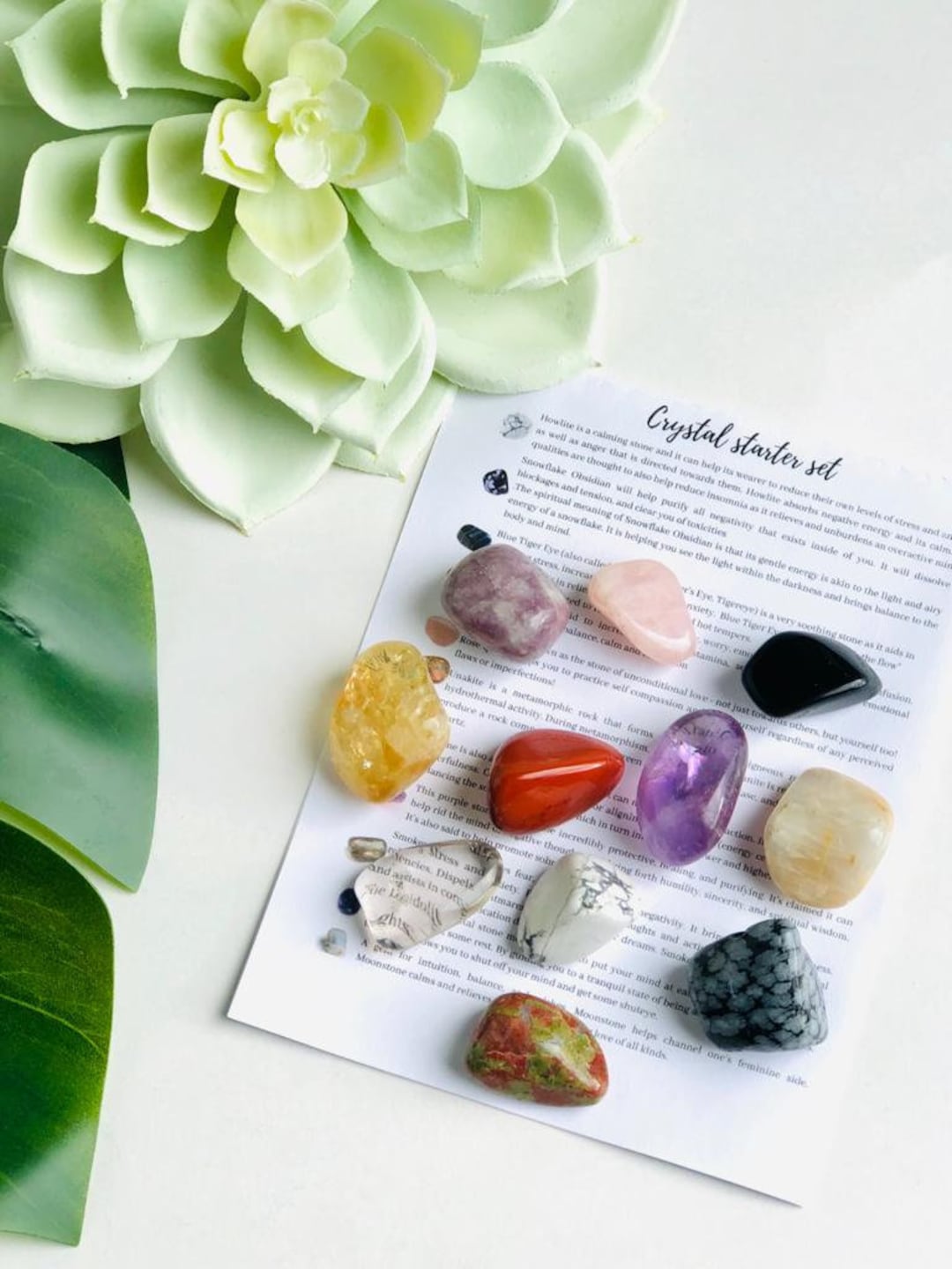 Beginner Crystal Set Of 11 Rock And Tumble Crystal Set Crystal