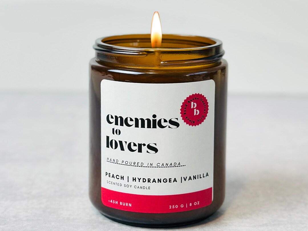 Enemies to Lovers Bookish Candle | Book Club Gifts | Book Nook ...