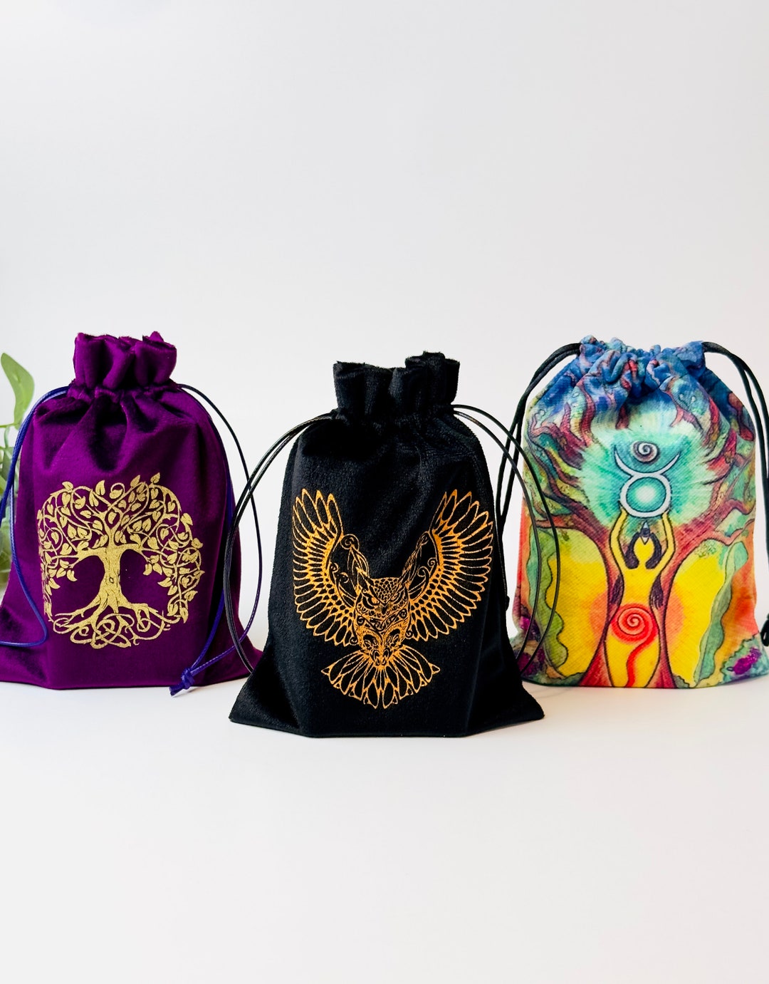 Tarot Deck Bag, Tarot Card Bag, Tarot Pouch, Velvet Tarot Bag, Tarot ...