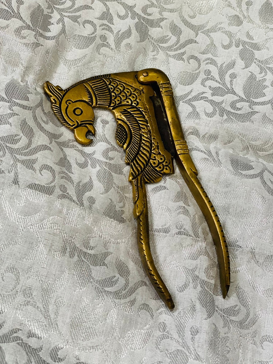 Indian Brass Nutcracker Peacock Indian Handcrafted Brass home Decor - Etsy