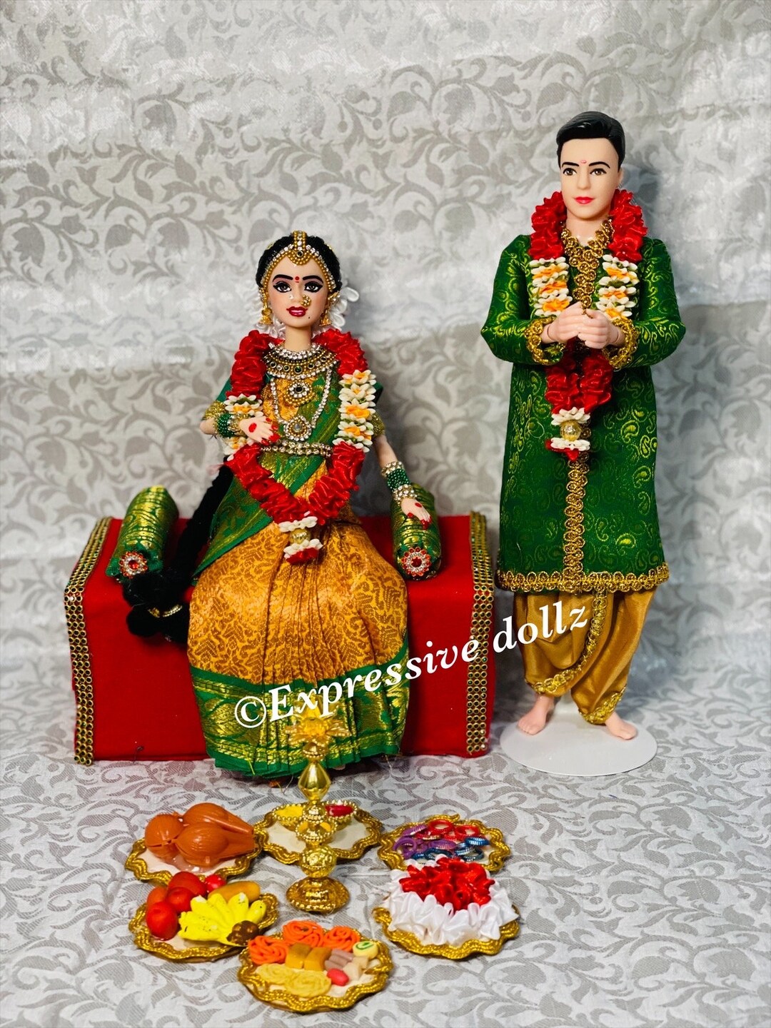 Baby Shower Doll Srimantham seemandham Indian Decor Centerpiece Mommy ...