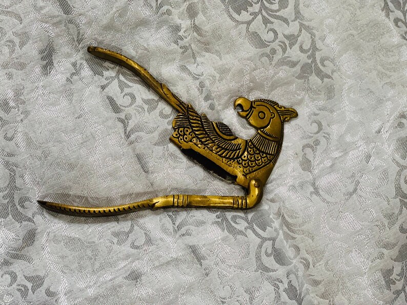 Indian Brass Nutcracker Peacock Indian Handcrafted Brass home Decor - Etsy