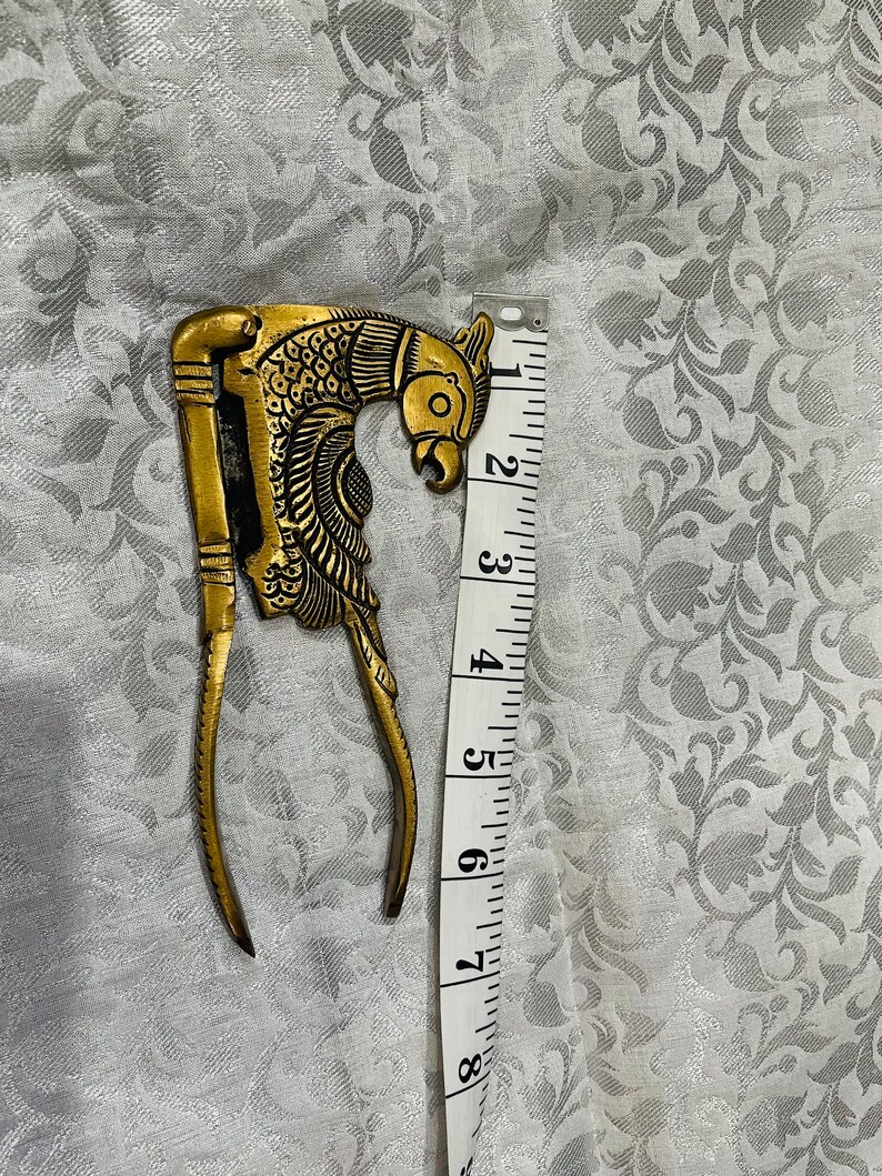 Indian Brass Nutcracker Peacock Indian Handcrafted Brass home Decor - Etsy