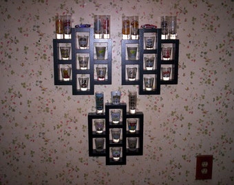 Shot glass display | Etsy