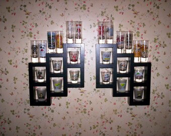 Shot glass display | Etsy