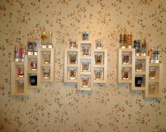 Shot glass display | Etsy