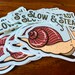 Slow and Steady Snail Vinyl Die-cut Sticker - Etsy