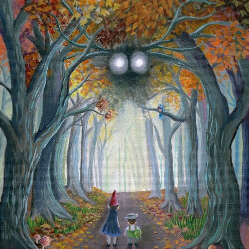 Over the Garden Wall Hand Stamped Art Print Pack - Etsy