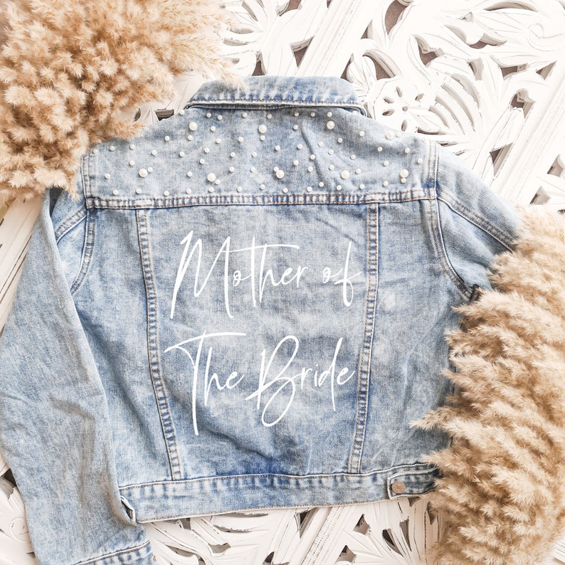 Pearl Bride Denim Jacket Custom Jacket Custom Denim Custom - Etsy