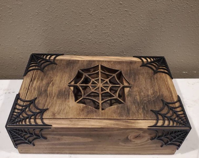 Spider Web Crystal Gem Box - Etsy