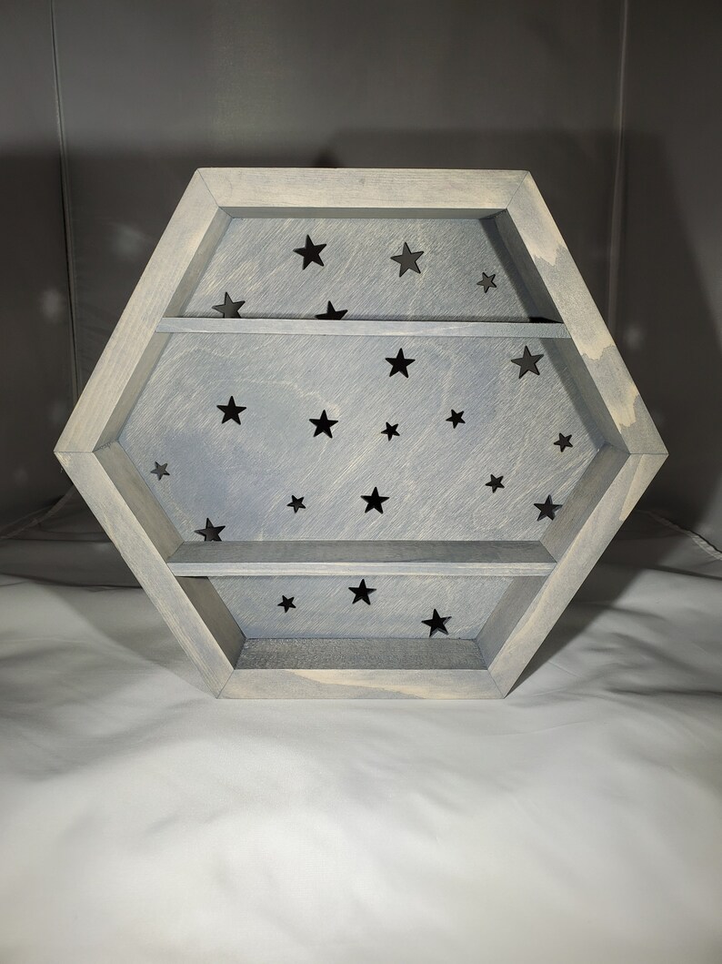 Stars Hexagon Display Shelf - Etsy