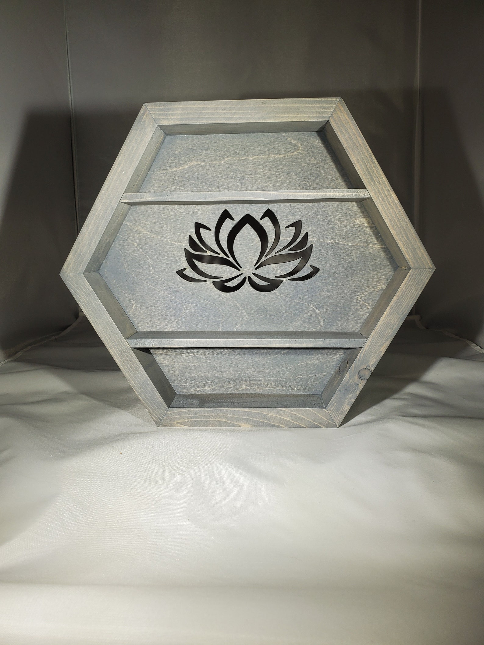 Lotus Flower Hexagon Display Shelf | Etsy