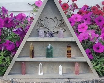 Lighted Triangle Display Shelf - Etsy