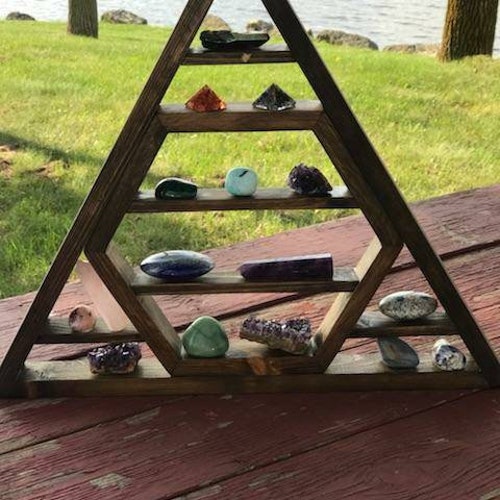 Hexagon/triangle Display Shelf - Etsy