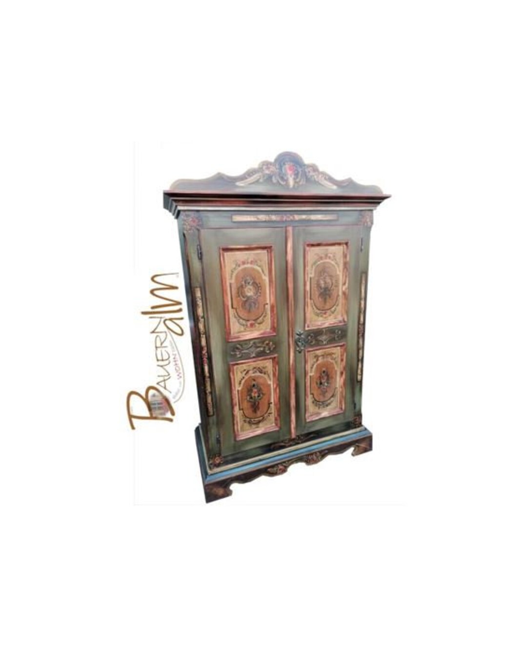 Voglauer Farmer's Cabinet Painted Painting Country House Wardrobe Box ...