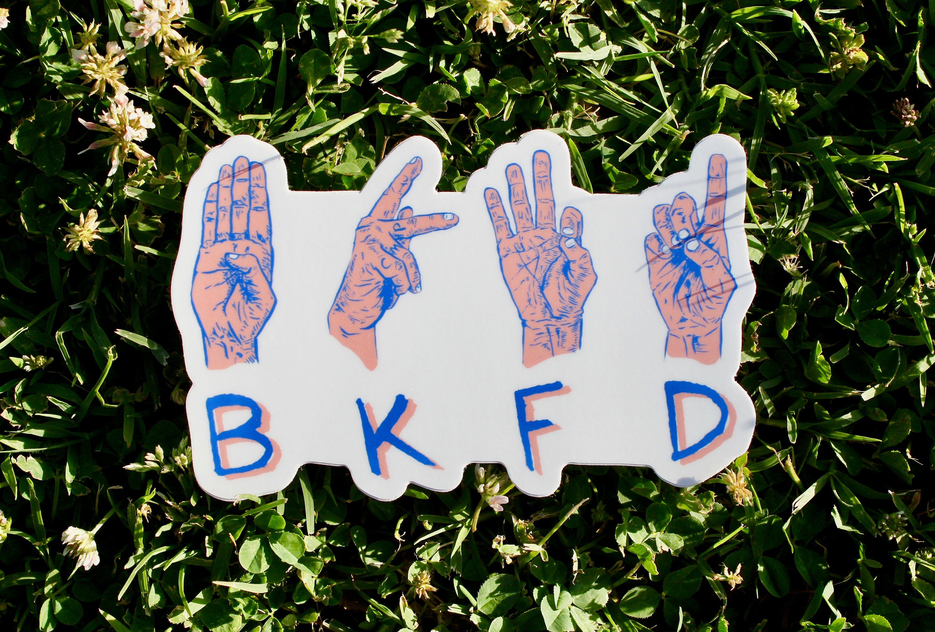 BKFD Sign Language Sticker - Etsy