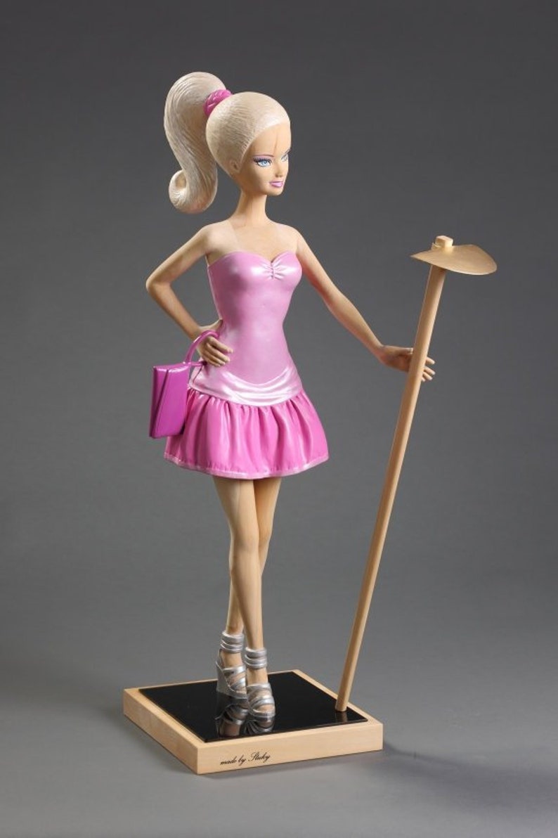ORIGININAL Woodsculpture// Pop Art Style, Contemporary Art, Barbie ...