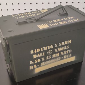 War Video Game Steel Ammo Box Container AR/LMG Replica | Etsy