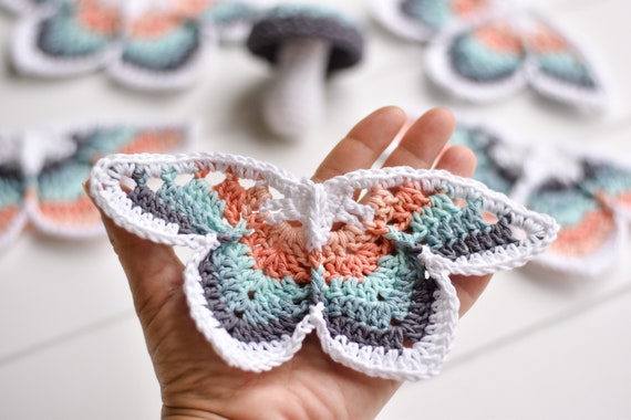 Crocheted Butterfly Pattern Floral Butterfly Mosaic Crochet Pattern