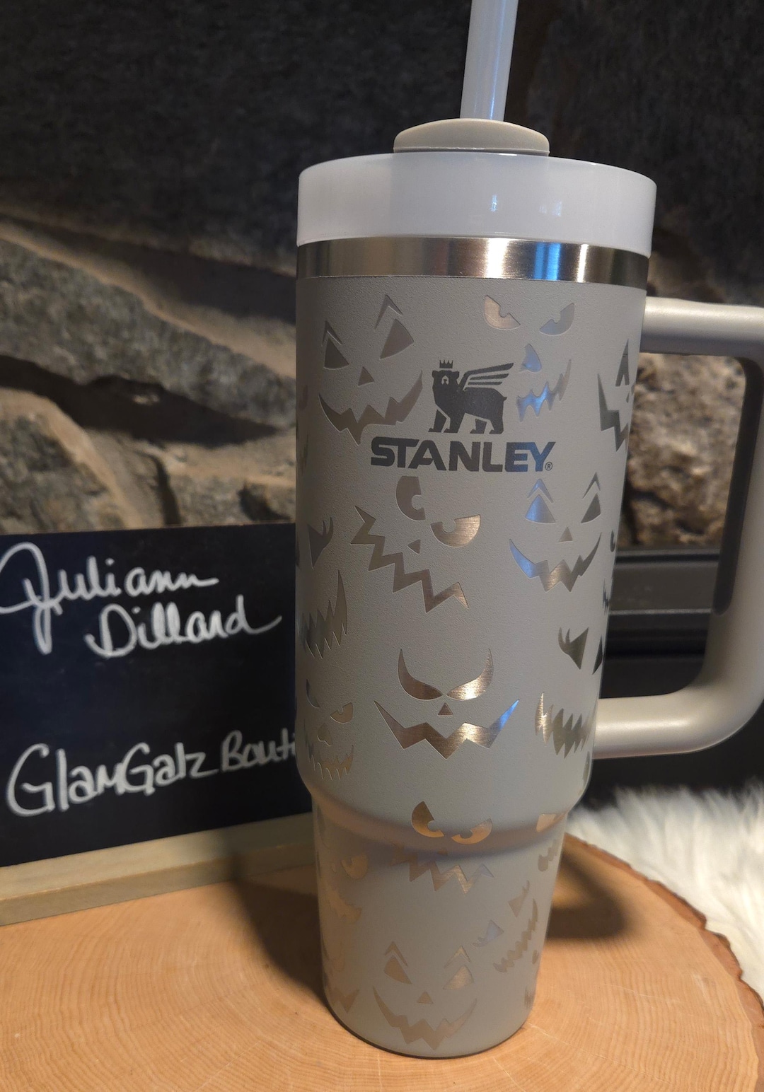 New Engraved Flint Stanley 30oz Halloween Quencher PLEASE READ ...