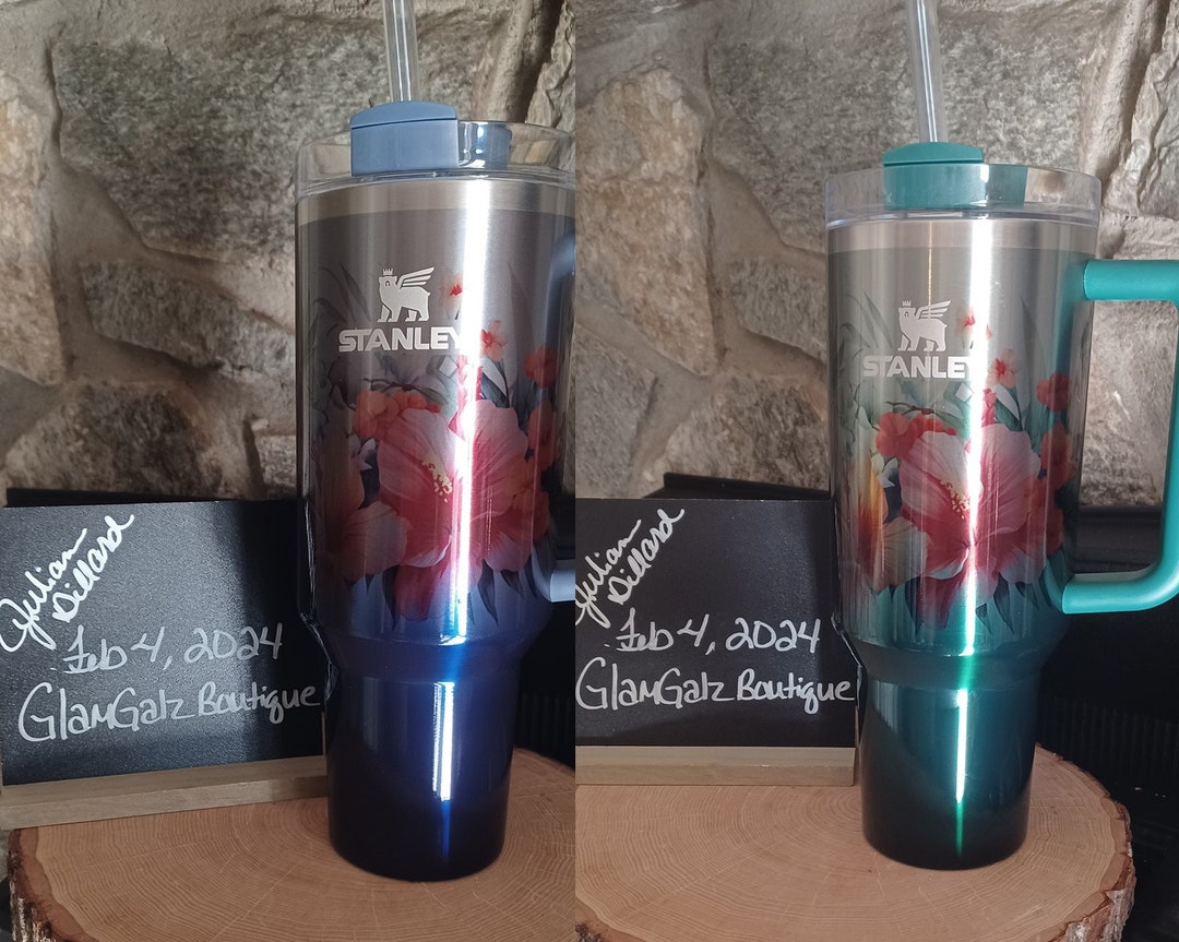 New Stanley Tumbler 40 Oz Twighlight or Pine Gradient Stainless Steel ...