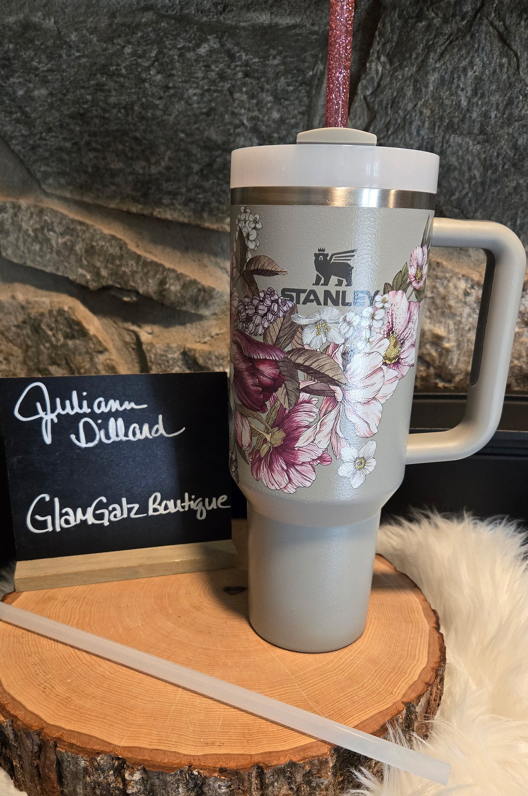 New Stanley Tumbler 40 Oz Flint Stainless Steel Quencher With Sealed ...