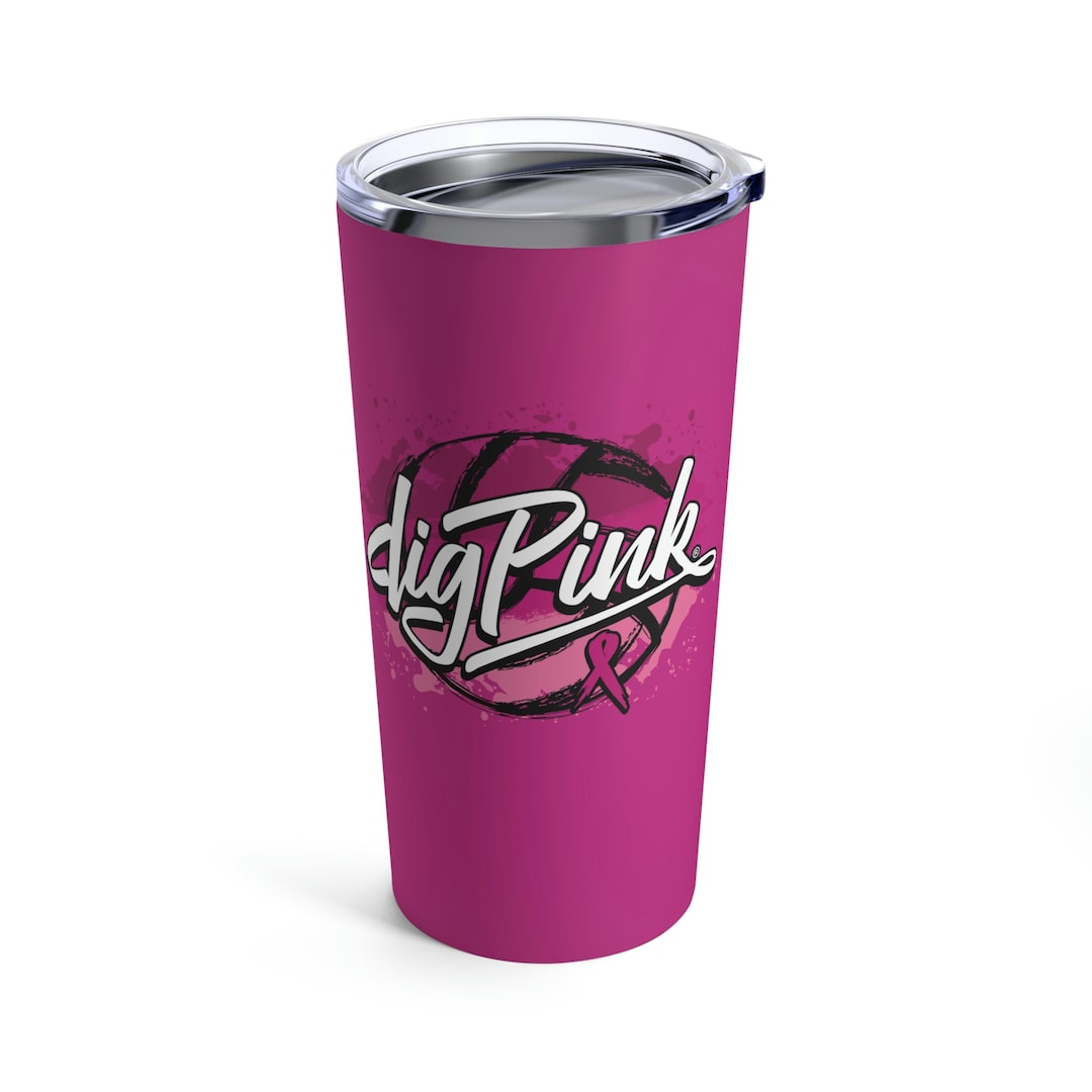 Dig Pink®, Volleyball, Coffee, Breast Cancer Awareness, Ribbon, 20oz ...
