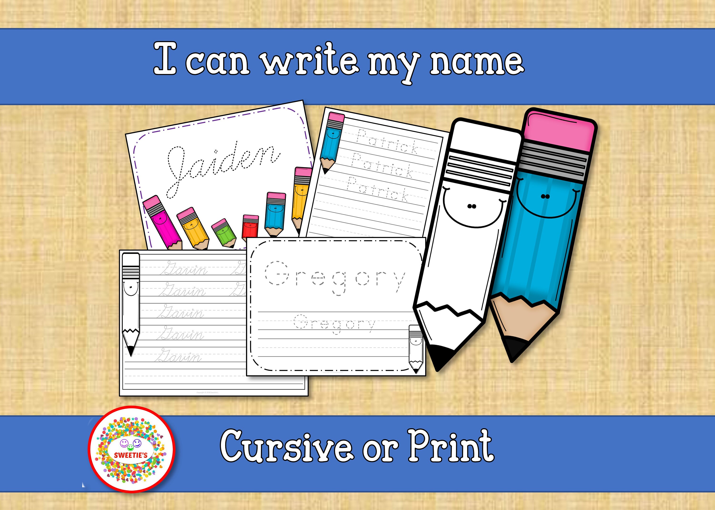 Custom Name Tracing Practice. Pencil Custom Name Worksheet Handwriting ...