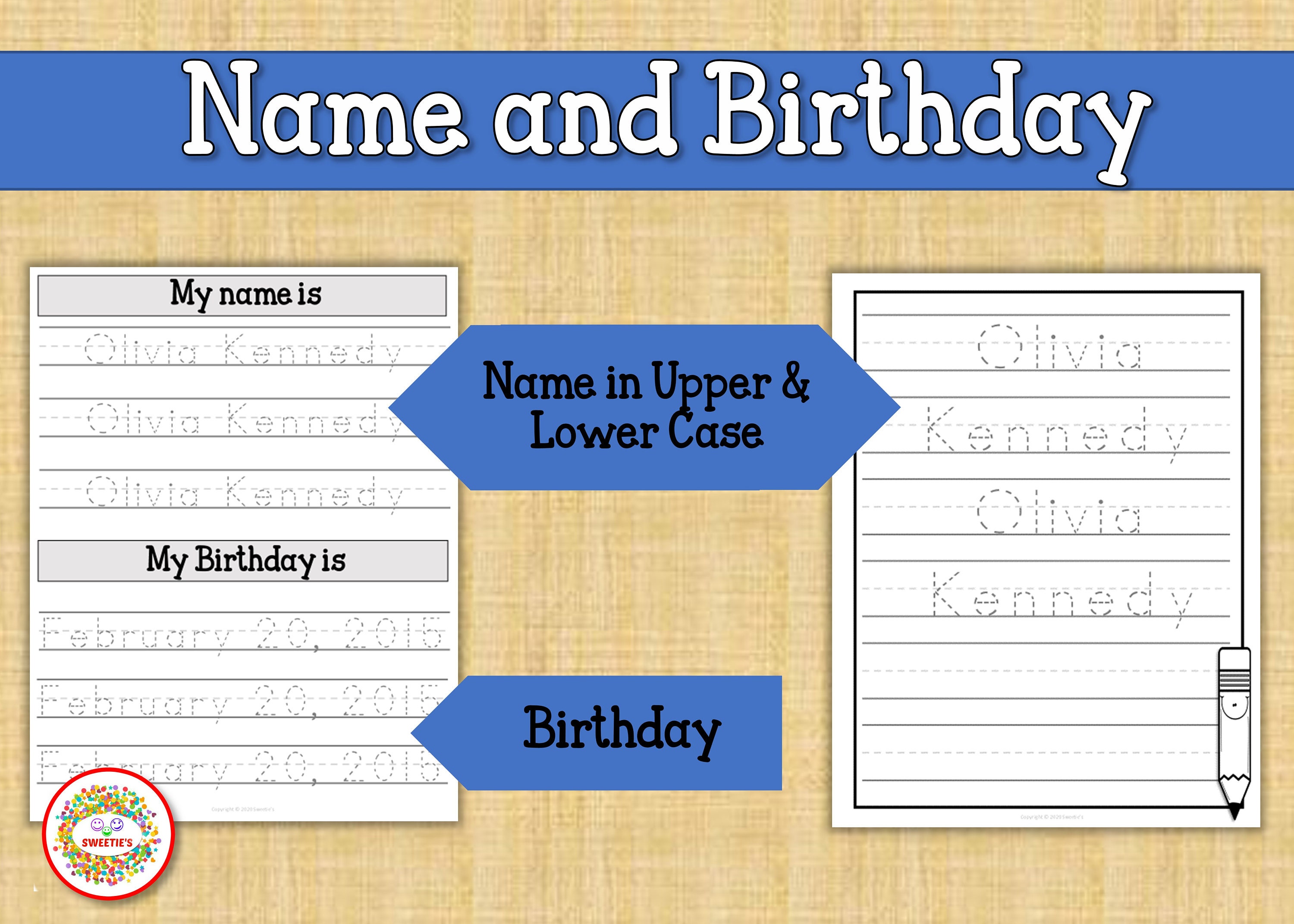 Custom Name Tracing Practice Learn To Write Name Practice Etsy