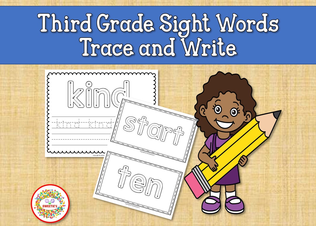 Sight Words Practice Worksheets, Third Grade Sight Words, Third Grade ...