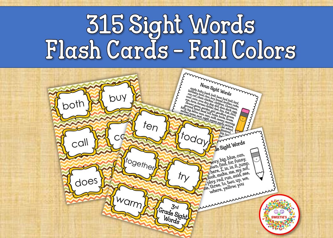 Sight Word Flash Cards, Dolch Sight Words, Flashcards Printables, Sight ...