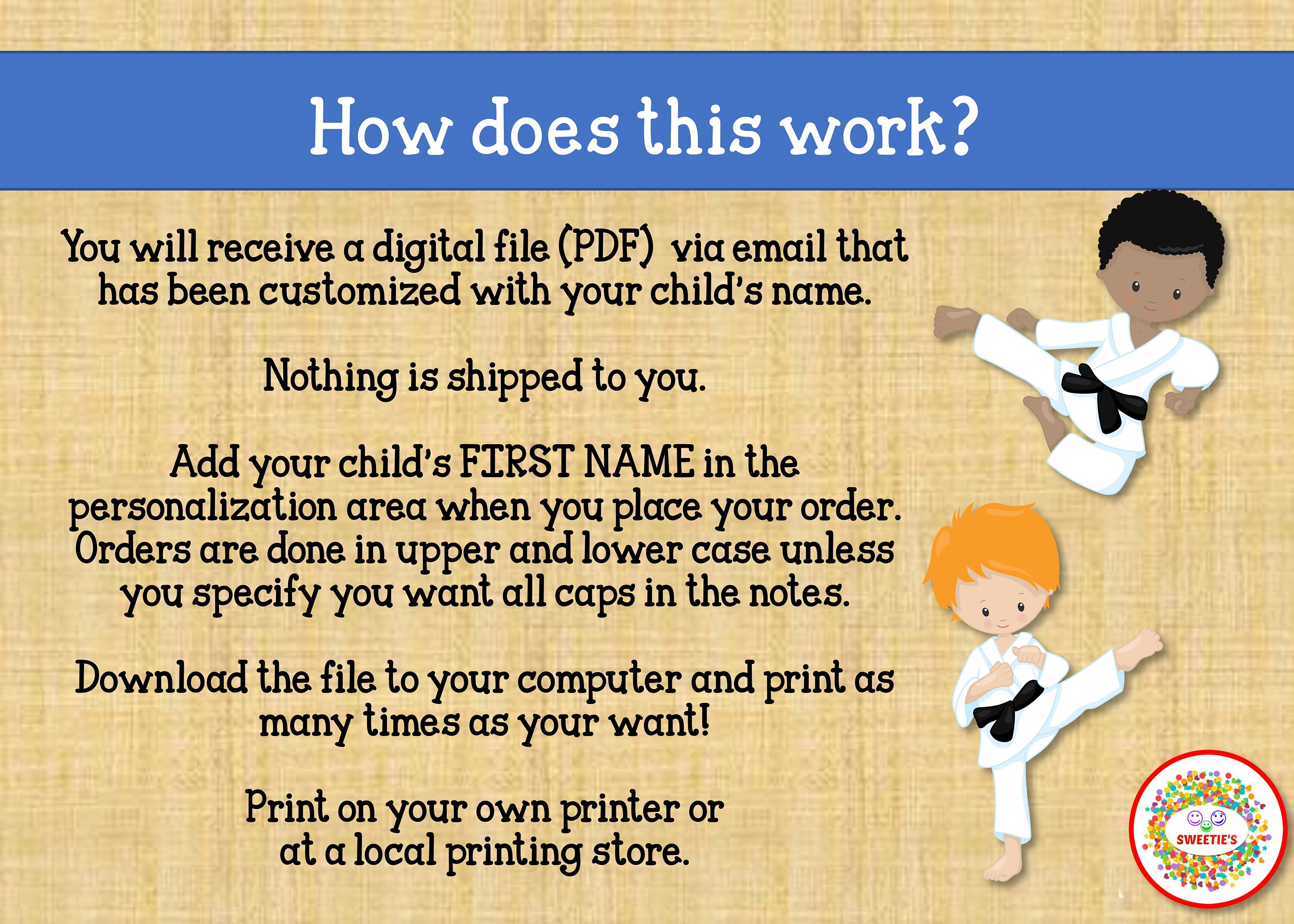 Custom Name Tracing Worksheet: Karate Theme (PDF Pattern) - Etsy